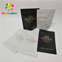 China Plastic zipper matte black Snack Bag Packaging stand up resealable coffee k pouch for sale