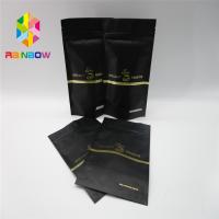 China Stand Up Plastic Pouches Packaging Coffee Bag With Zipper And Valve for sale
