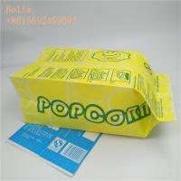 China Heat Seal Microwave Paper Bag Popcorn Anti - Oil With Costomized Color for sale