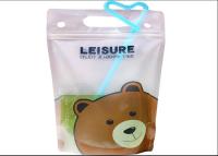 China Juice Drink Stand Up Bags Custom Printing CMYK Color FDA Certificate With Handle for sale