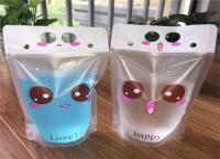 China Juice Drink Stand Up Bags Custom Printing CMYK Color FDA Certificate With Handle for sale