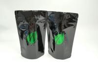China One Side Transparent Plastic Pouches Packaging Clear Window Stand Up For Coffee for sale