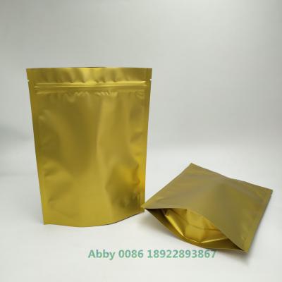 China Gold Laminated Aluminum Plastic Pouches Packaging 25g / 50g / 100g For Tea for sale