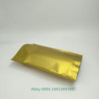 China Gold Laminated Aluminum Plastic Pouches Packaging 25g / 50g / 100g For Tea for sale
