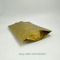 China Gold Laminated Aluminum Plastic Pouches Packaging 25g / 50g / 100g For Tea for sale