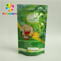 China Food Grade Stand Up Zipper Pouch Plastic Heat Sealed For Tea / Coffee for sale
