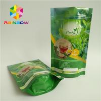 China Food Grade Stand Up Zipper Pouch Plastic Heat Sealed For Tea / Coffee for sale