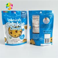 China Reusable Stand Up Bags Customized Printing Tear Notches For Cookie for sale
