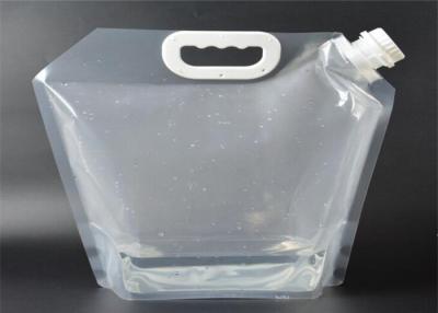 China Foldable Resealable Stand Up Pouches  5 / 10 Liter With Portable Handle for sale