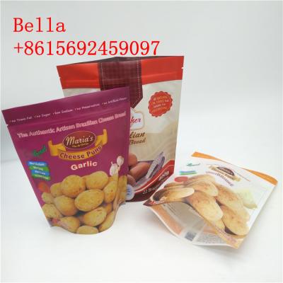 China Zip Lock Snack Packaging Bags SGS FAD Certificated With Clear Bottom for sale