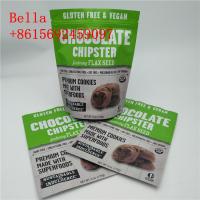 China Customization Color Aluminum Foil Bags Zipper Top Handle For Cookie Packaging for sale