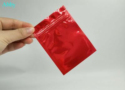 China Flat Shape Plastic Pouches Packaging Food Safe Grade With Tear Notches for sale