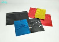 China Thress Side Seal Foil Pouch Packaging , Zip Lock Foil Packaging Bags For Seed Flower Leave for sale