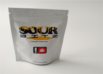 China Buttom Closure Herbal Incense Packaging Gravure Printing With Airtight Zipper Seal for sale