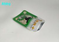 China Logo Customized Pet Food Pouch , Gree Color Food Packaging Bags For Animals for sale