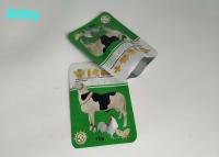 China Logo Customized Pet Food Pouch , Gree Color Food Packaging Bags For Animals for sale