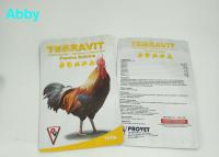 China Kraft Paper Food Vacuum Seal Bags , Three Side Seal Pouch For Poultry Food Packaging for sale