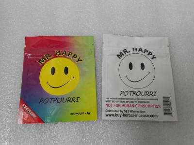 China Food Grade Plastic Zipper Bags 8 Colors For CBD Product 46 * 33 * 30cm for sale