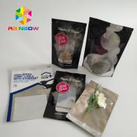 China Clear Window Stand Up Pouch Bags For Food / Candy / Coffee 10000 MOQ for sale