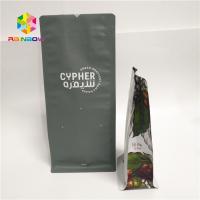 China Big Size Plastic Pouches Packaging , Aluminum Foil Bags With Valve Quad Seal Side for sale