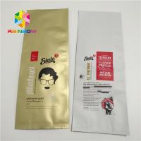 China Big Size Plastic Pouches Packaging , Aluminum Foil Bags With Valve Quad Seal Side for sale