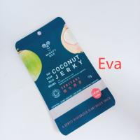 China Mylar Zipper Custom Printed Snack Bags Pure Plastic For Coconut Jerk / Dried Fruit for sale