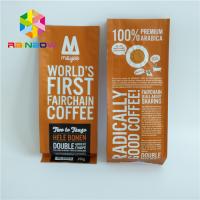 China Flat Bottom Aluminum Foil Bags For Coffee Bean / Candy / Chocolate Packaging for sale