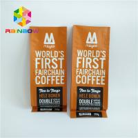 China Flat Bottom Aluminum Foil Bags For Coffee Bean / Candy / Chocolate Packaging for sale