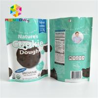 China Small Size Snack Food Packaging Bags With Zipper Top Handle Customized Color for sale