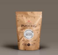 China Individual Small  Snack Food Packaging Customized Brown Kraft Paper For Popcorn for sale