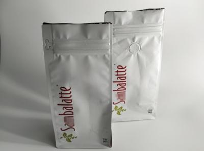 China Flat Square Plastic Pouches Packaging Block Bottom For Coffee Industrial for sale
