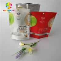 China Food Grade Protein Powder Dry Nut Stand Up Zipper Pouch Transparent Packaging Bag for sale