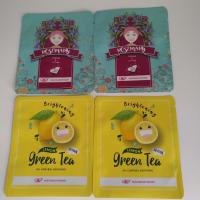 China Matt Plastic Face Mask Packaging Holographic Tear Notch With Laser Line Zipper for sale