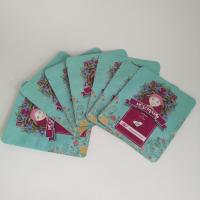 China Matt Plastic Face Mask Packaging Holographic Tear Notch With Laser Line Zipper for sale