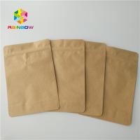 China Customized Size Kraft Stand Up Pouches Matte Surface Finish 100 - 150micron Thickness for sale