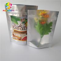 China Round Hole Snack Food Packaging Bags Custom Printing With Zip Lock And Tear Notches for sale