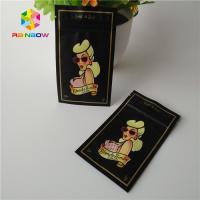 China Three Side Sealed Plastic Pouches Packaging For Clothing / Girl Accessories for sale