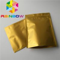 China Glod Color Snack Bag Packaging , Zipper Stand Up Bags For Protein Powder / Dry Nut for sale