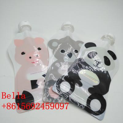 China Beverage Drinking Water Spout Bags Packaging Custom Logo Pouches Heat Sealing for sale