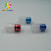 China Plastic Empty Medicine Bottles Sex Pill Capsule Container 001/01 Size With Metal Cap for sale