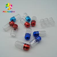 China Plastic Empty Medicine Bottles Sex Pill Capsule Container 001/01 Size With Metal Cap for sale