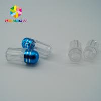 China Plastic Empty Medicine Bottles Sex Pill Capsule Container 001/01 Size With Metal Cap for sale