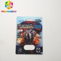 China Rhino 69 / 7 Capsule Sex Pills Blister Card Packaging Matte / Glossy Surface Finish for sale
