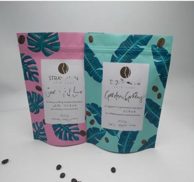 China Food Grade Stand Up Pouch Bags Plastic Custom Foil Matte Finish For Tea Packing for sale