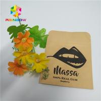 China k Kraft Paper Foil Pouch Packaging Three Side Sealed Flat Reclosable Pouch for sale