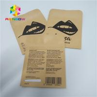 China Pill Foil Pouch Packaging Customized Sample Kraft Paper Three Side Sealed Pouch for sale