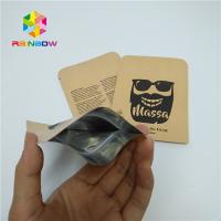 China Pill Foil Pouch Packaging Customized Sample Kraft Paper Three Side Sealed Pouch for sale