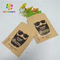 China Pill Foil Pouch Packaging Customized Sample Kraft Paper Three Side Sealed Pouch for sale