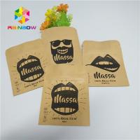 China Pill Foil Pouch Packaging Customized Sample Kraft Paper Three Side Sealed Pouch for sale