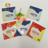 China Printed Zipper Resealable Plastic Bag Packaging Cbd Gummy Candy Pouch Glossy Surface for sale